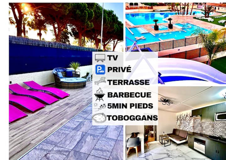 Petite Maison Bord Mer Piscines - Plage Portiragnes