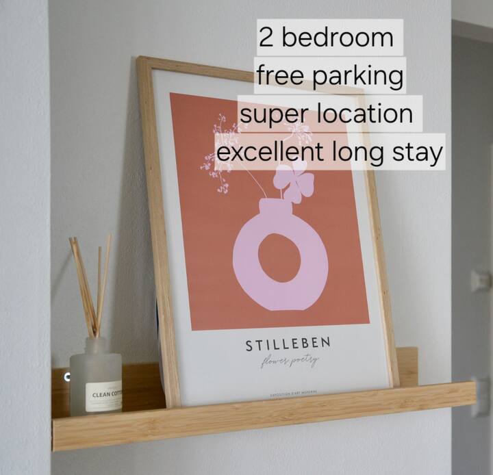 Puuvillan Helmi/ Cotton Pearl -2br& Parking&wifi - Pori