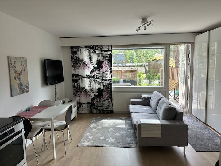 Moderni Tilava Yksiö, Iso Patio. - Turku