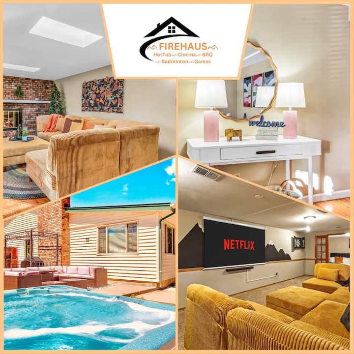 ᨒFirehausᨒhottubᨒbbqᨒgamesᨒcinemaᨒbadminton - Westminster, CO