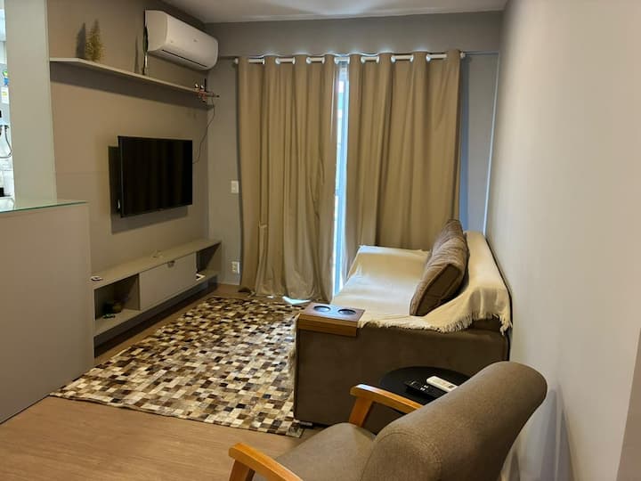 Apto Novo Central,2dorms Com Ar Em Todos  Cômodos - Rio Grande, Brazil