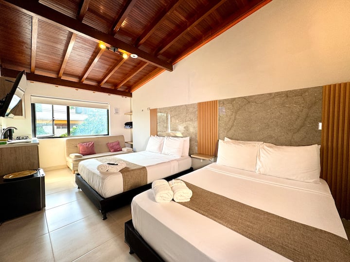 Deluxe Apartaestudio Con A/c, La 70 (303) - Medellín