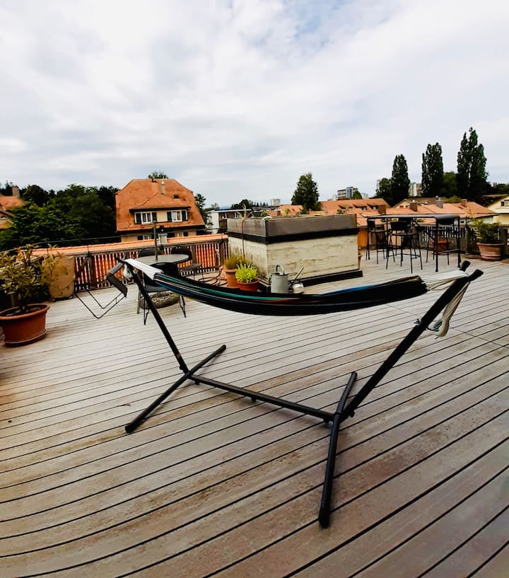 Schöne Wohnung Mit Grosser Terrasse Und Parkplatz - Bern