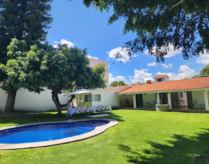 Jardín+alberca+asador+6 Cuartos En El Cristo - Atlixco