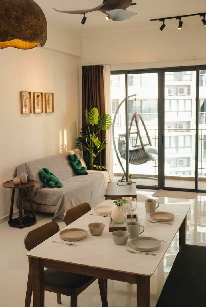 Timber Lounge - 2br Poolview | Dryer - Johor Bahru