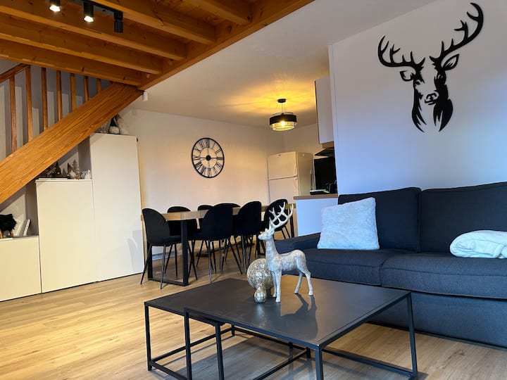 Duplex 4 Chb - Centre 4 Min à Pied&skibus Gratuit - Flaine