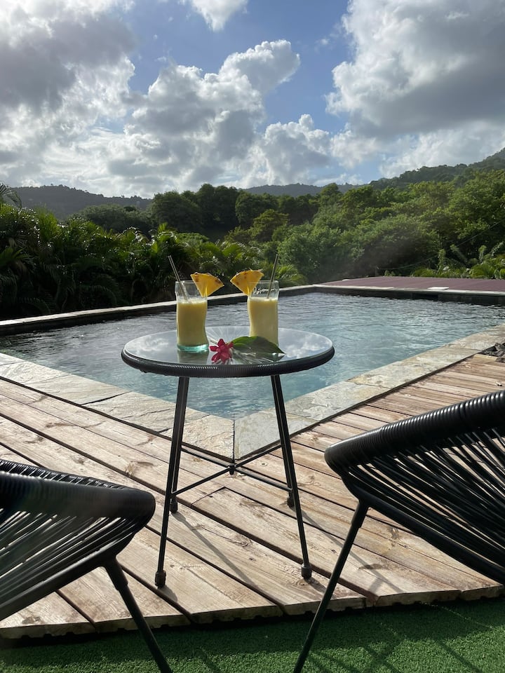 Bas De Villa Avec Accès Piscine - Martinique