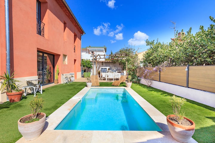 Villa Climatisée, Piscine, Plages 10mn à Pied - Toulon