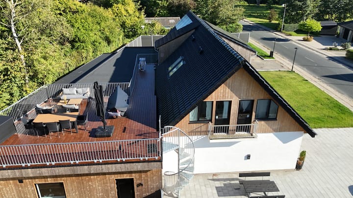 House In Odense For 7 With Luxury Rooftop Terrace - Odense