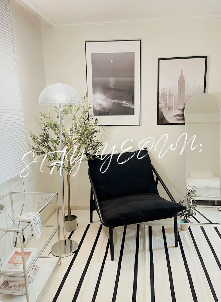 합법 숙소/쓰리룸_한티역 강남역 코엑스 대치동 학원가 롯데월드/장박 가능/배달서비스 - 서울특별시