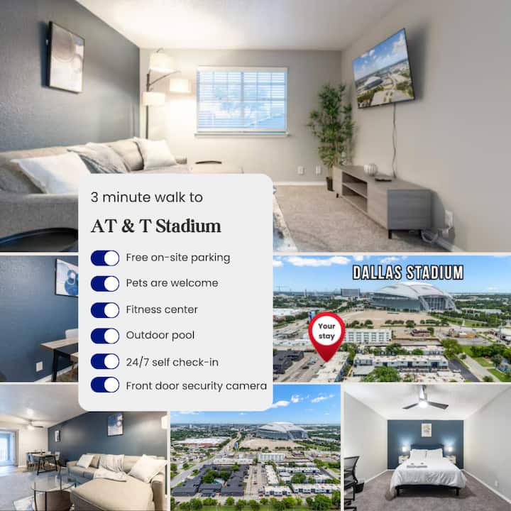 0.2mi/0.3km To Dallas Stadium |1 Br| +Free Parking - Arlington, TX