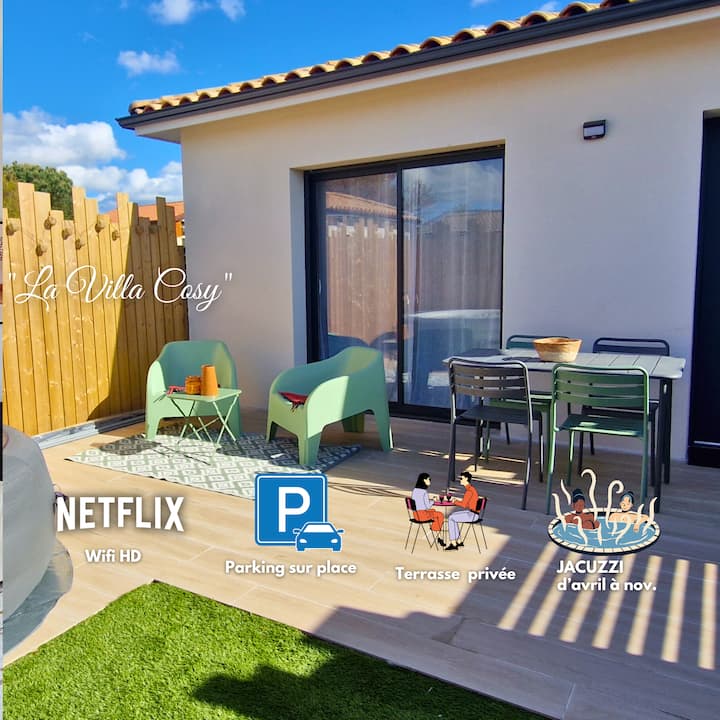 La Villa Cosy - Jacuzzi - Proche Bordeaux - Blanquefort