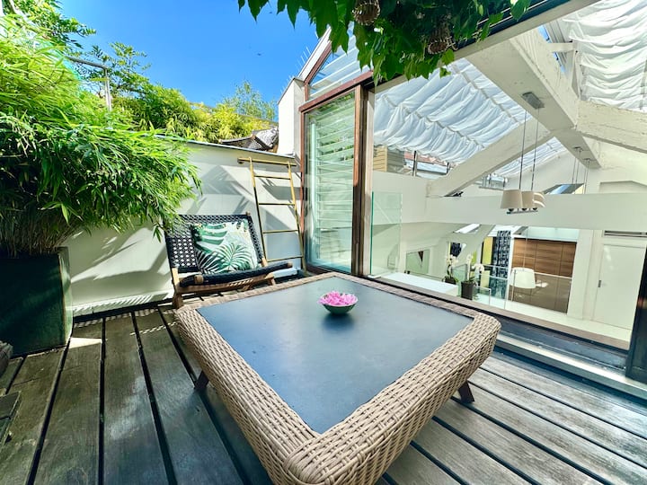 Maison 220m2, Climatisée, Roof Top, Calme, Luxe - Parijs