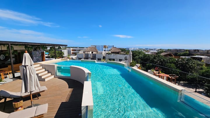 Bonito Estudio/alberca/gimnasio / Tulum - Tulum