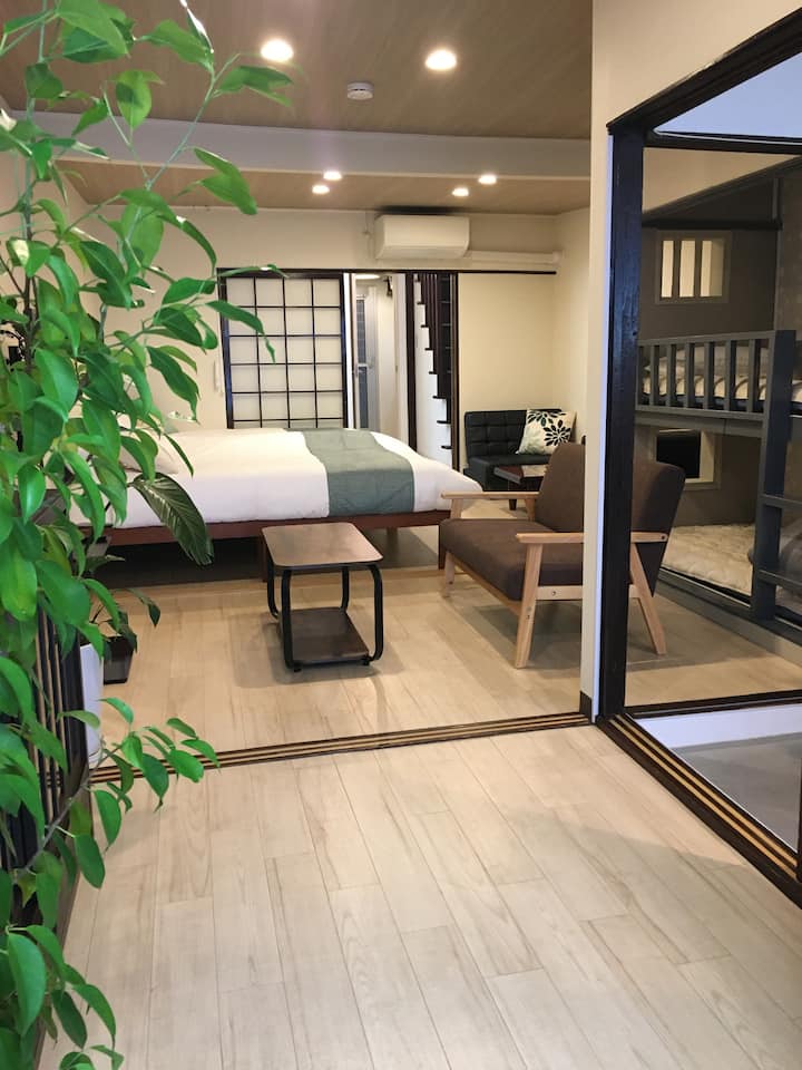 《貸切2泊からok》天神橋筋六丁目駅３分【ゲストハウステンロクはなれ】 - Osaka