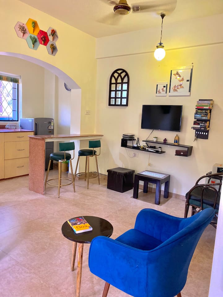 Apartment In Siolim •Pool • Wifi• Gym • Parking - Goa