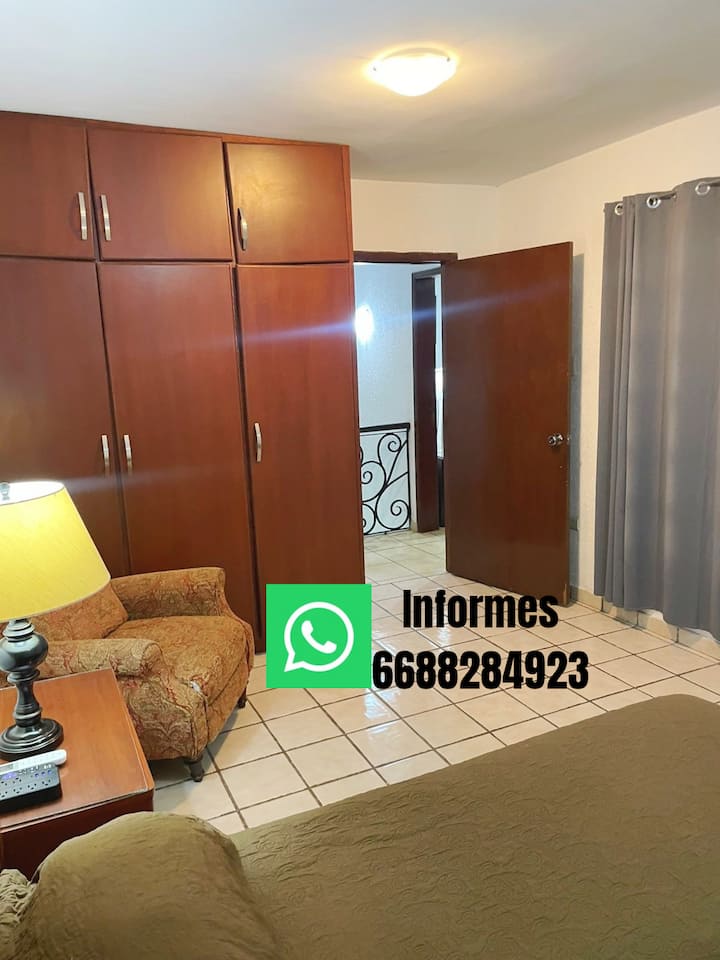Dpto. Con 2 Habitaciones, 2 Camas, Para 4 Personas - Los Mochis