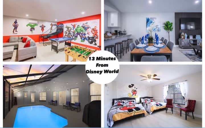 Disney & Universal Studios Heated Pool Home - Kissimmee, FL