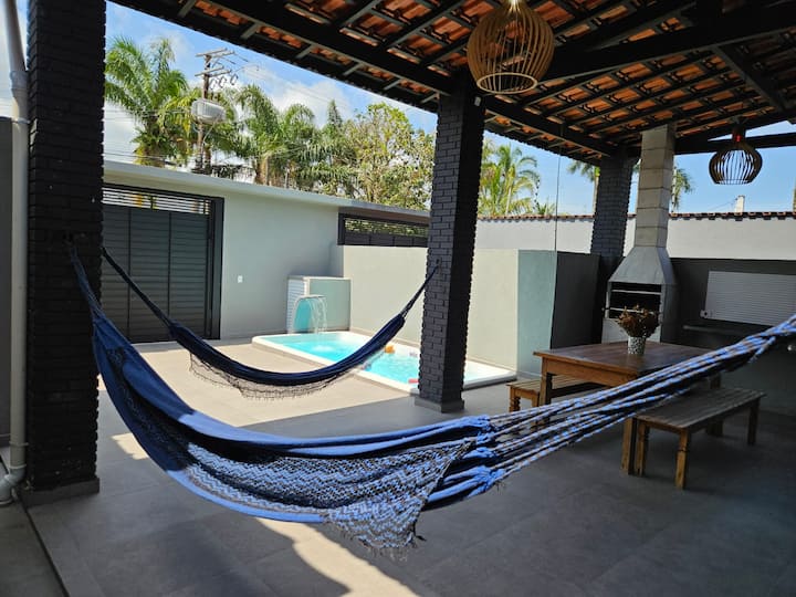 Casa Com Piscina Aquecida E Ar-condicionado - Bertioga