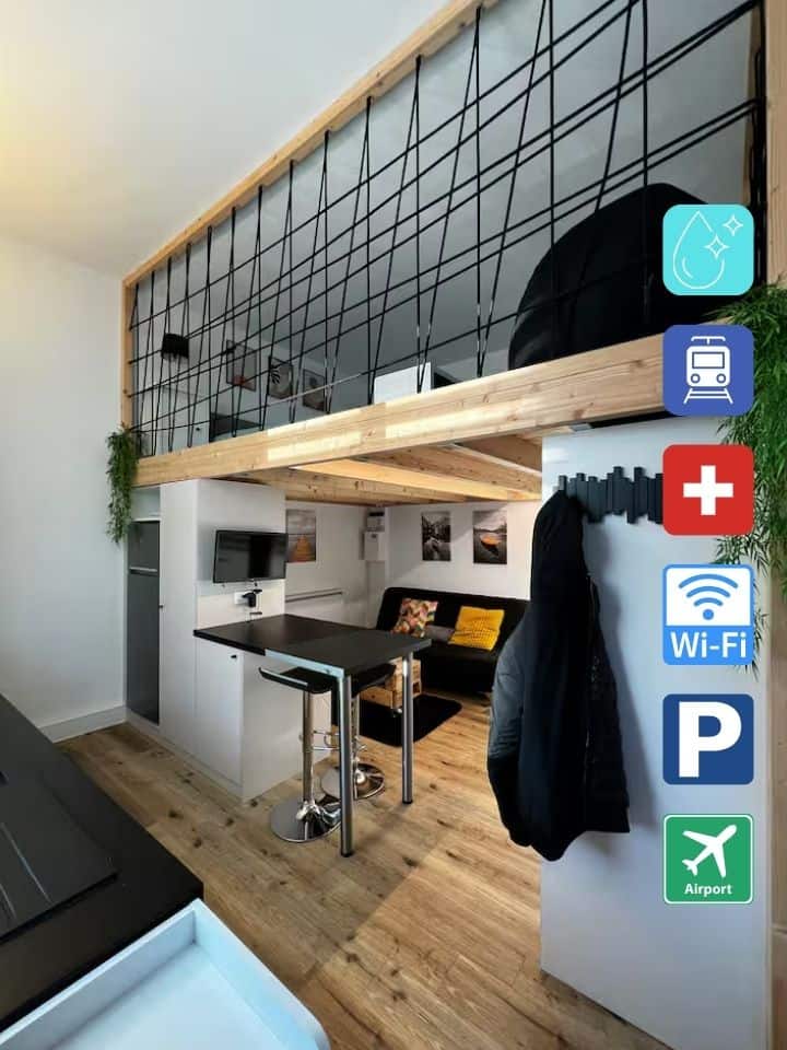 Studio & Mezzanine 5* (Le Plus Près De Bâle!) - Basel