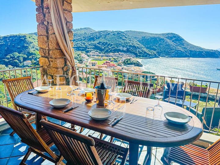 Villa Giglio Rosso - Villa Vista Mare 10 Posti - Isola del Giglio