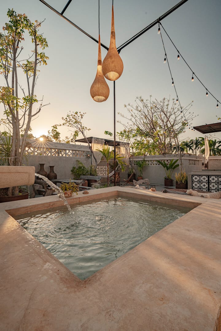 Casa Ek: House•safe•fast Wifi•pool•walkable  Area - Yucatán