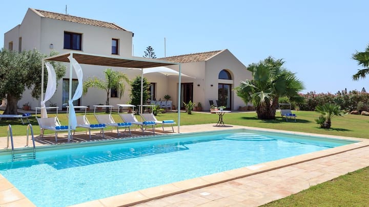 Villa Casale - Villa Avec Piscine Et Vue Sur La Me - Trapani