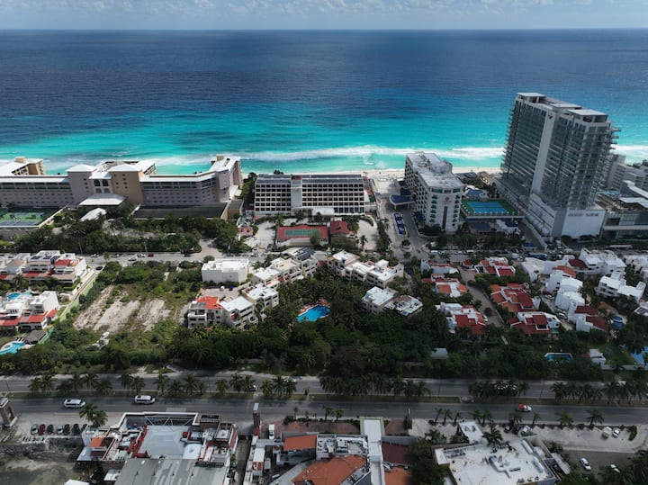 Playa A Solo 5 Min Caminado ¡Excelente Ubicación! - Cancún