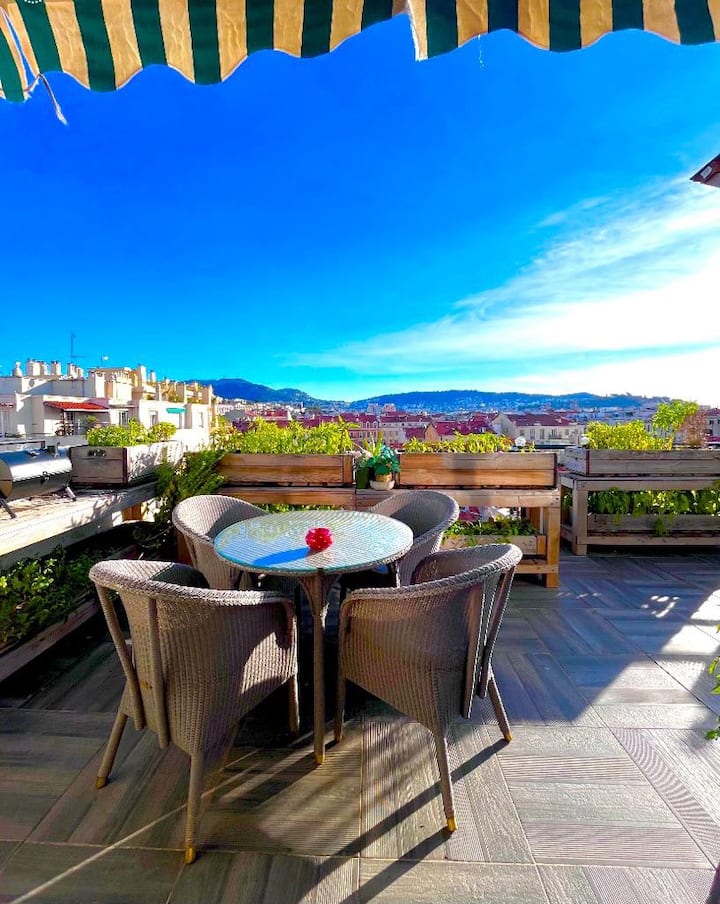Hypercenter &Nice View Terrace - Nice