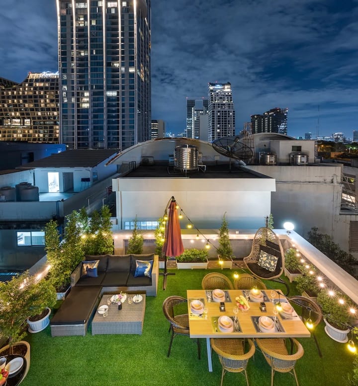 6brvilla Walk To Two Bts/centralworld/lumpini Park - Bangkok