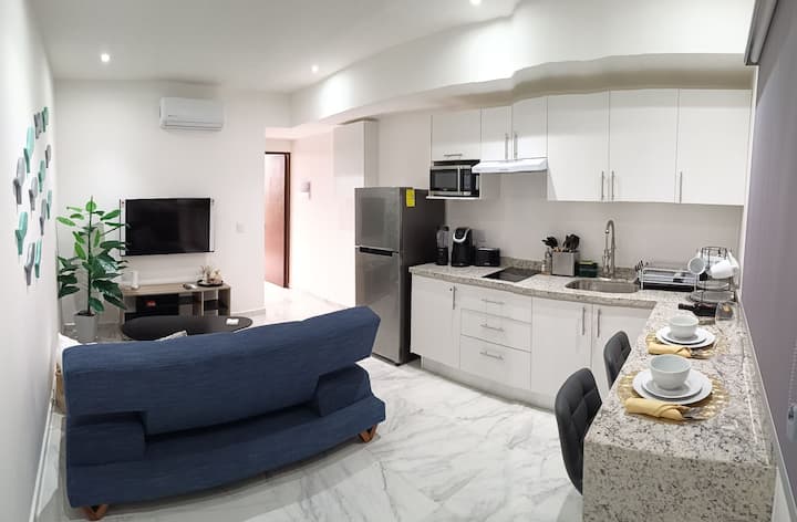 Moderno 1br/sauna/gym/alberca/rooftop/jacuzzi - Playa del Carmen