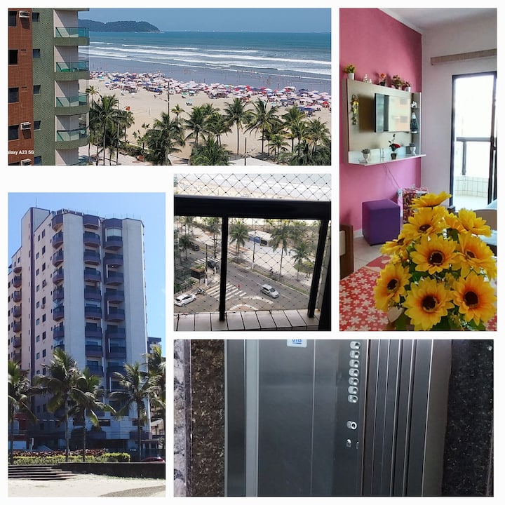 Apartamento Aconchegante C/ Vista Pro Mar Aviação. - Praia Grande