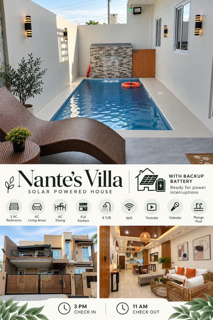 Nearsm: Staycation Villa [Fully Ac+pool+videoke] - Cabanatuan