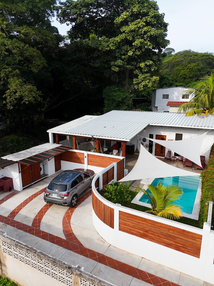 3-tropical Luxe Private Pool Villa/surf City - El Salvador