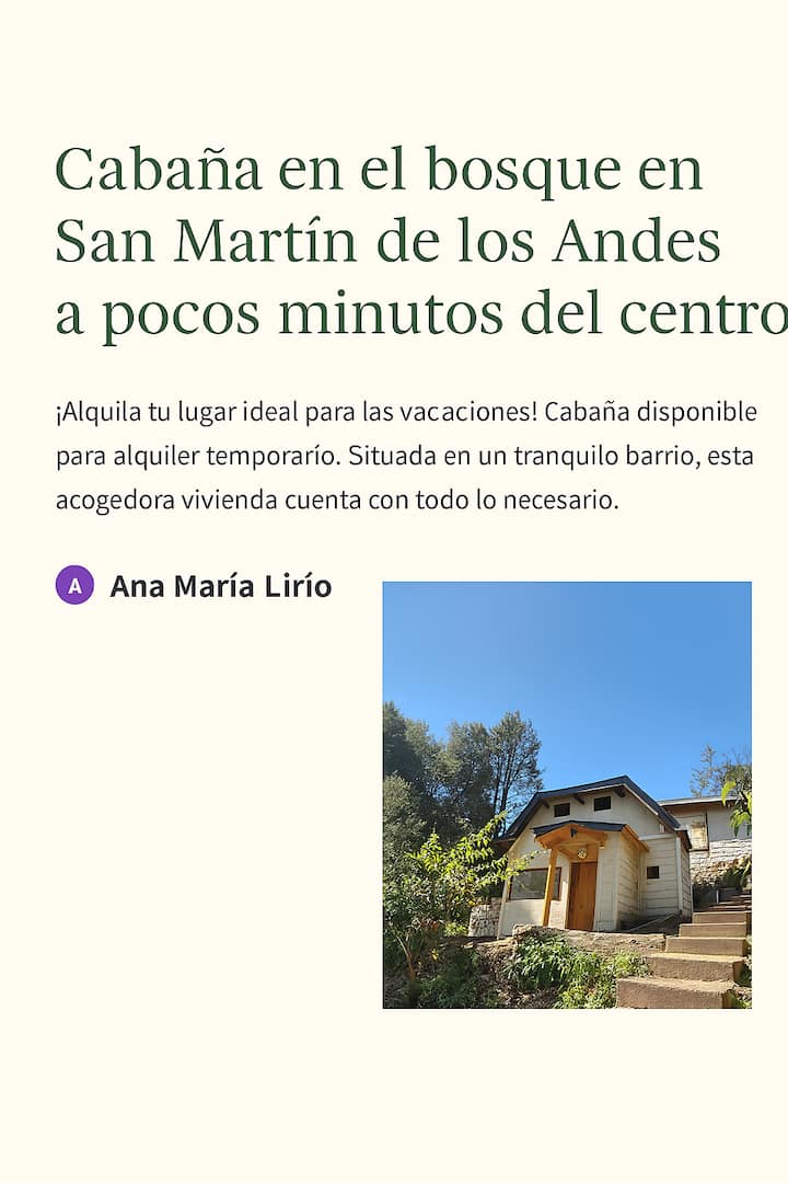 Cabaña En Los Helechos - San Martin de los Andes