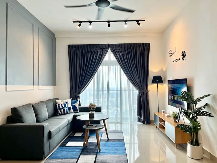 Twingalaxy 2bed5pax |Jbtown 5min Ksl| Netflixwifi - Johor