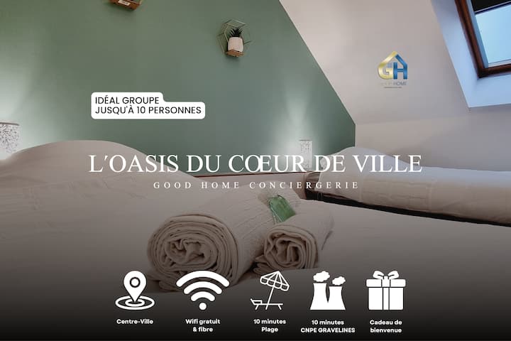 *L'oasis Du Cœur De Ville* 8 Minutes Cnpe - Gravelines