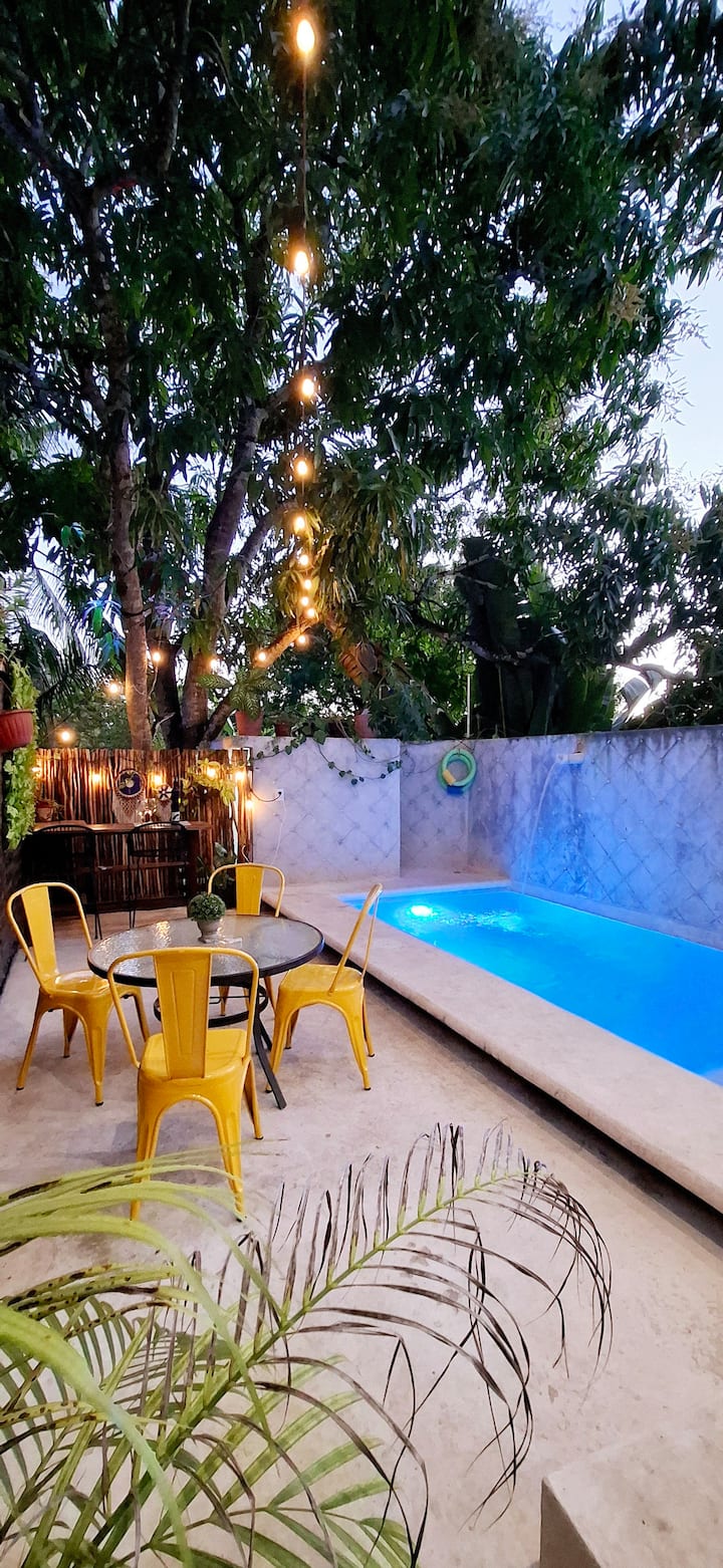 Casa Asuncion, Boho Chic Con Piscina Encantadora - Yucatán