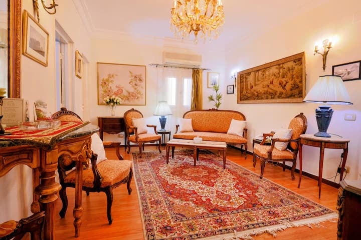 Elegant 2-bedroom Apt With City View In Agouza - Cairo