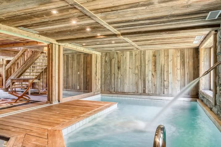Chalet Isolé 520m2 Piscine Intérieure Sauna Cinema - Praz-sur-Arly