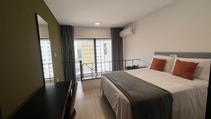 Loft 508 Hs (Recepção 24h C/ Estacionamento) - Paraíso