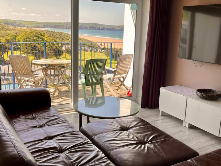 "4 Mins Bed 2 Beach" - Amazing Views: 11 Narracott - Woolacombe