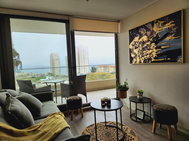 Acogedor Departamento En Reñaca Con Vista Al Mar - Viña del Mar