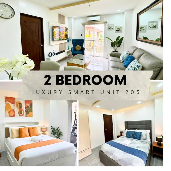 Cozynest: Sophisticated 2-br Luxury Smart Unit 203 - Angeles