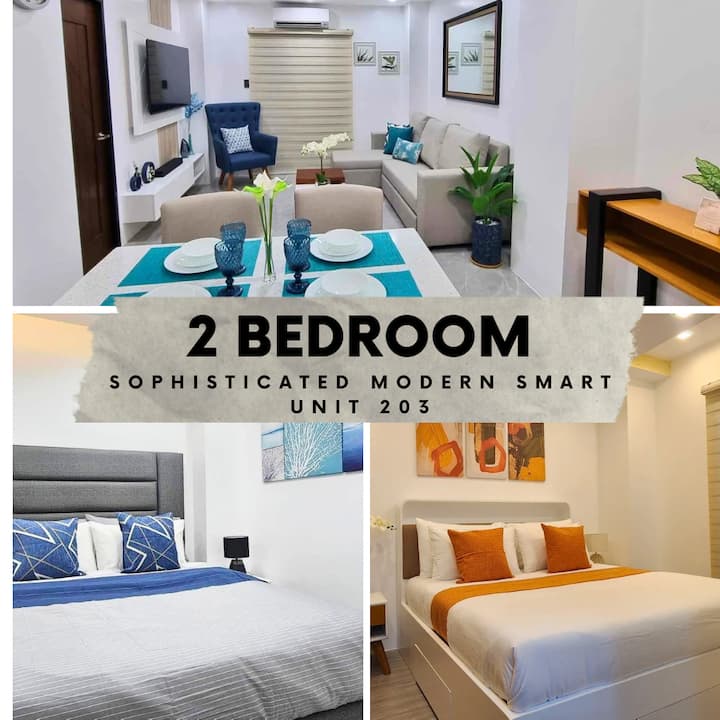 Cozynest: Sophisticated 2-br Luxury Smart Unit 203 - Angeles