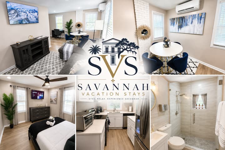 Private 1br Carriage House | Midtown + Deck - Savannah, GA
