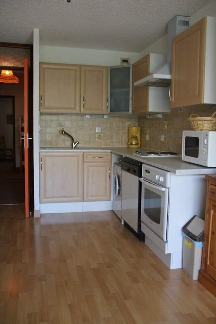 T2+cabine Tout Confort Proche Pistes + Wifi - Orcières