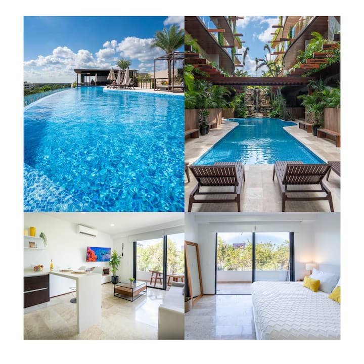 *Location*1 Sep Bedroom*parking*gym*rooftop Pool* - Riviera Maya