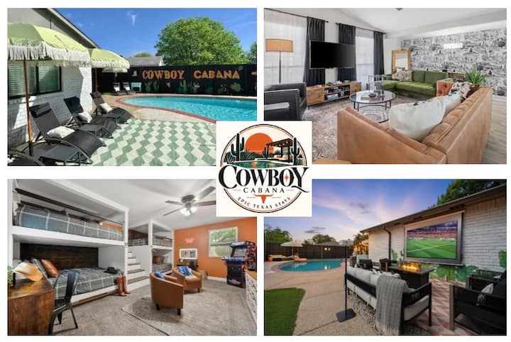 Mins To Stadium, Cowboy Themed, Pool, Golf, Games - Cedar Hill, TX