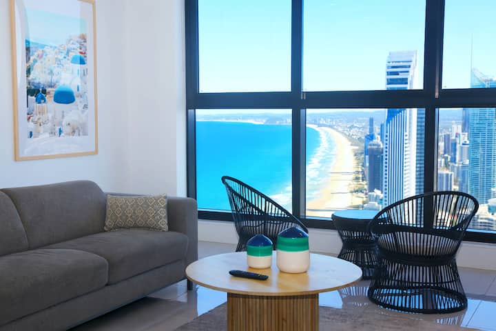 Ocean View 3bed Apt In Surfers Free Parking Spot - Surfers Paradise